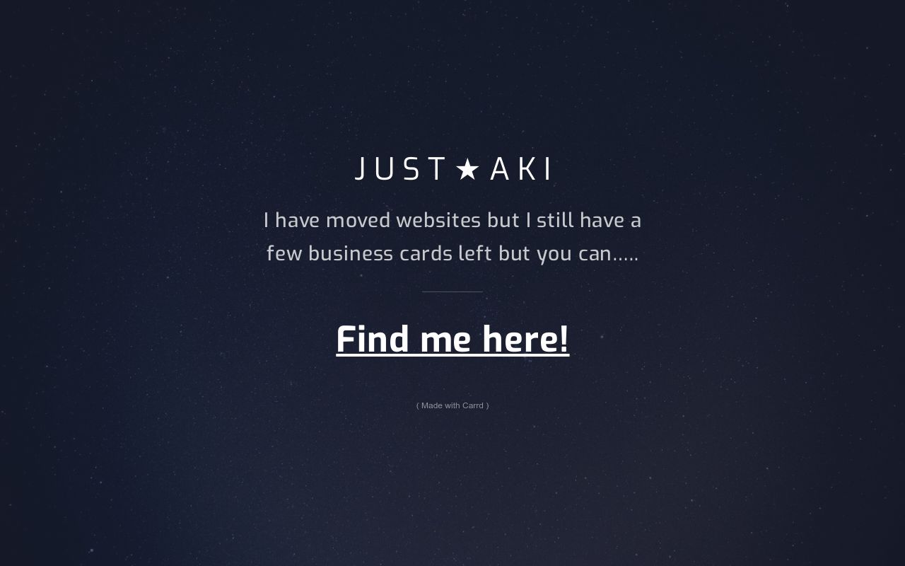 juststaraki old link